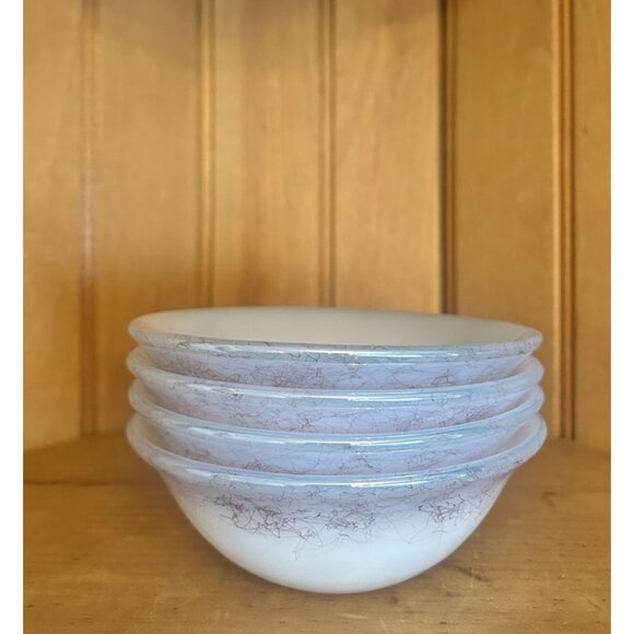 federal glass | Dining | Vintage Federal Milk Glass Iridescent Gray ...